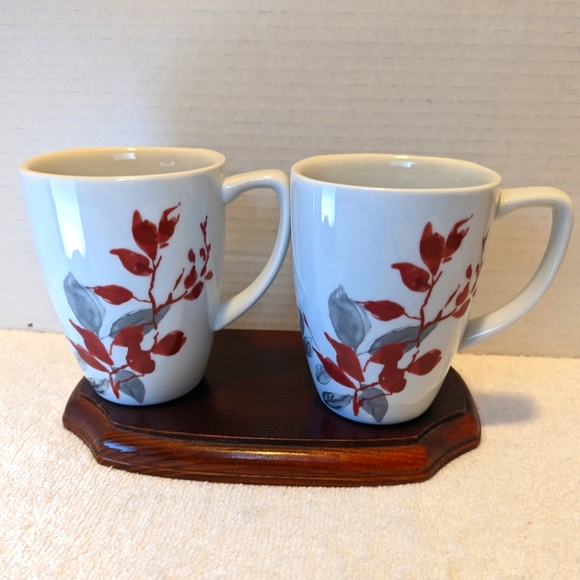 Corelle | Dining | Pair Of Corelle Coordinates Porcelain Kyoto Leaves ...